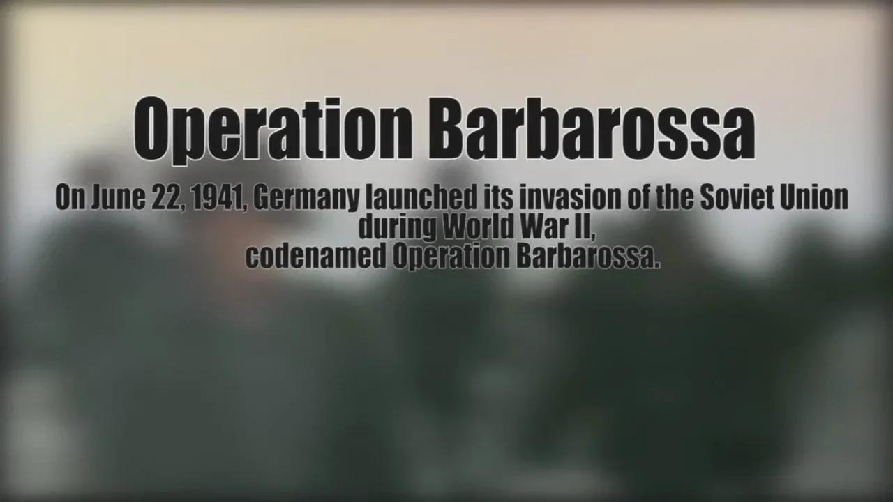 WW2 Operation Barbarossa (Combat Footage)
