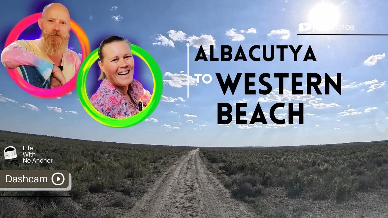 Crossing a Dry Lake Bed 🚗 Albacutya Silo to Wild Camp at Lake Albacutya