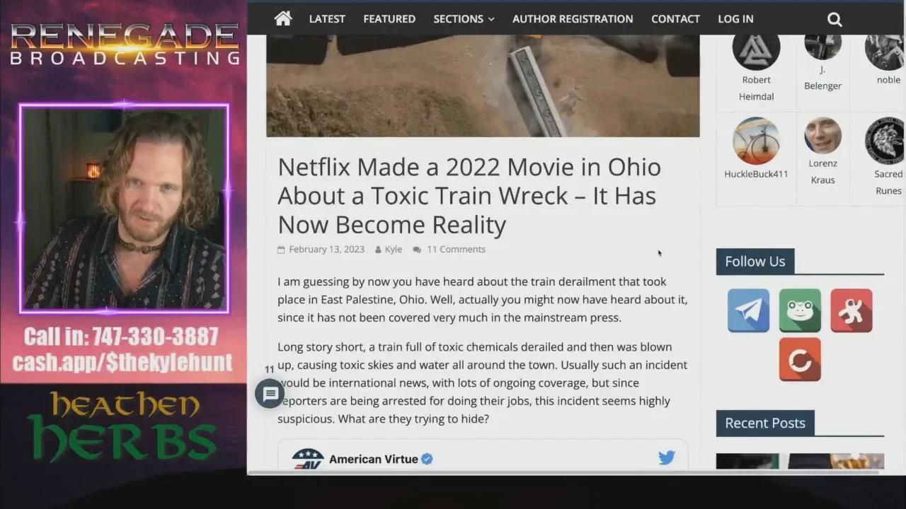 Toxic train wreck in Ohio predicted by Netflix