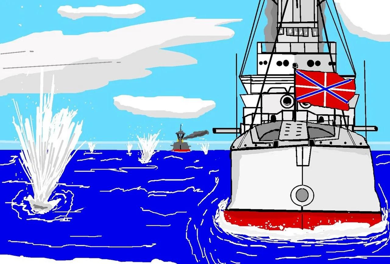 Scribble It: Drawing Of The Battle of Tsushima 1905 With Jamovitz: Part 2