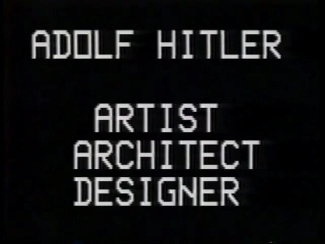 Adolf Hitler Artist, Architect & Designer Part 1