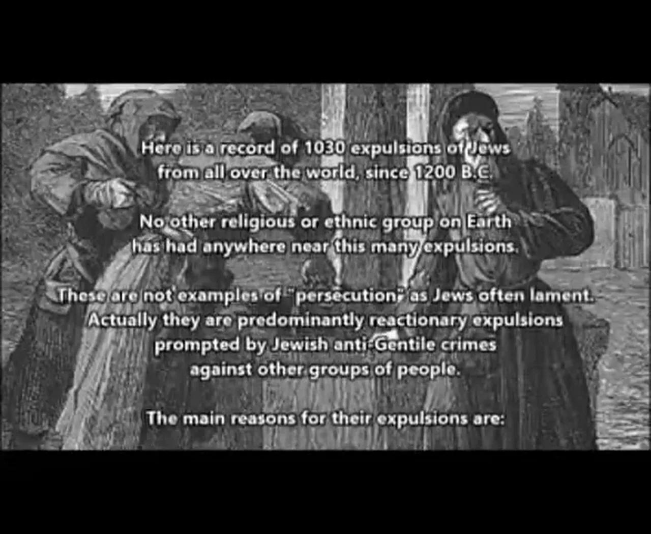 The complete list of Jewish expulsion and why!