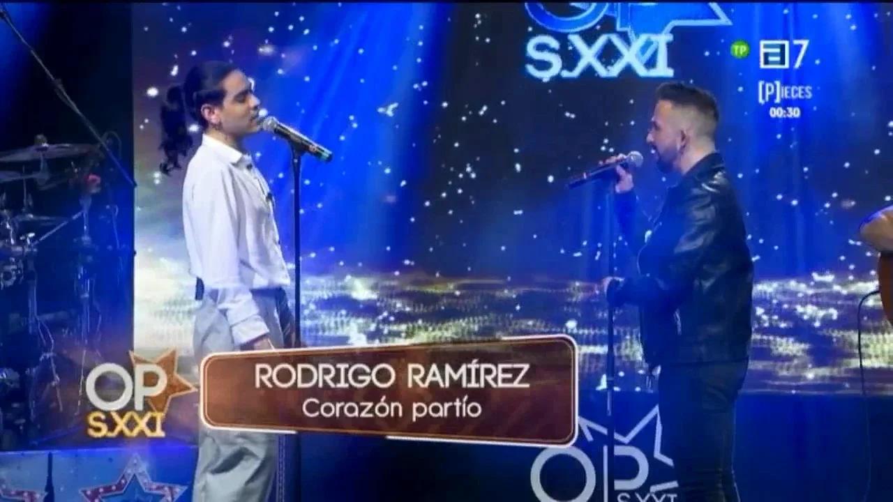 Rodrigo Ramirez con Chus Serrano en Corazón partio