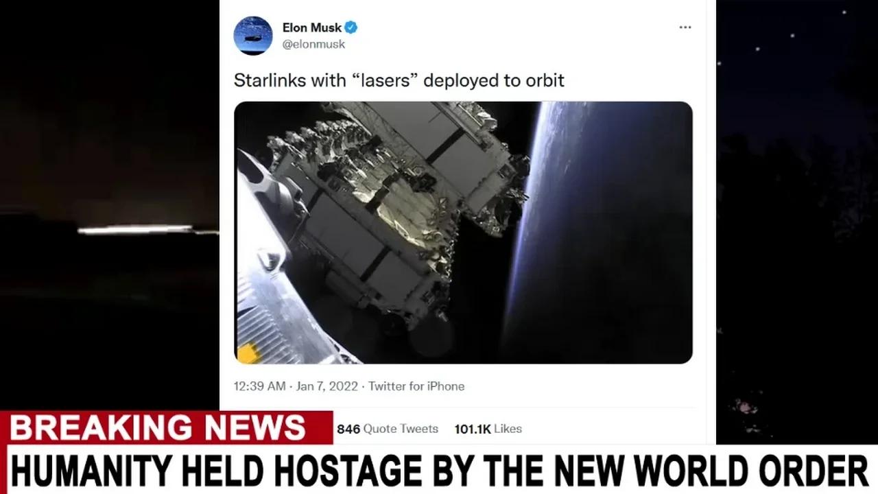 ELON MUSK ANNOUNCES LASER WEAPONS ON STARLINK SATELLITES