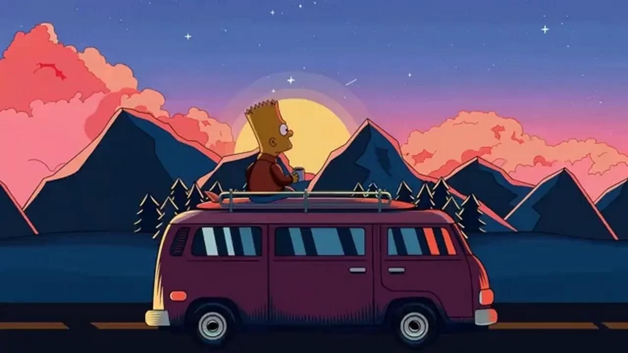 Bart | Travel Van | The Simpsons | Relax - Live Wallpaper