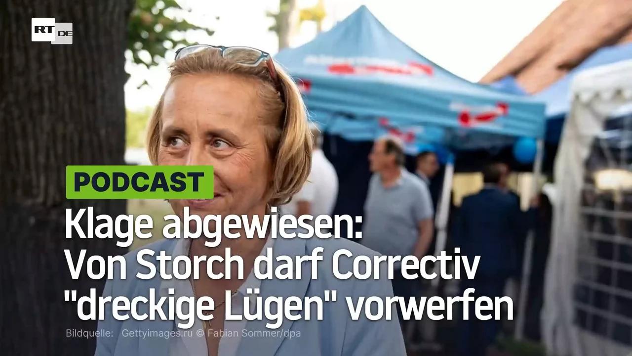 Klage abgewiesen: Von Storch darf Correctiv "dreckige Lügen" vorwerfen