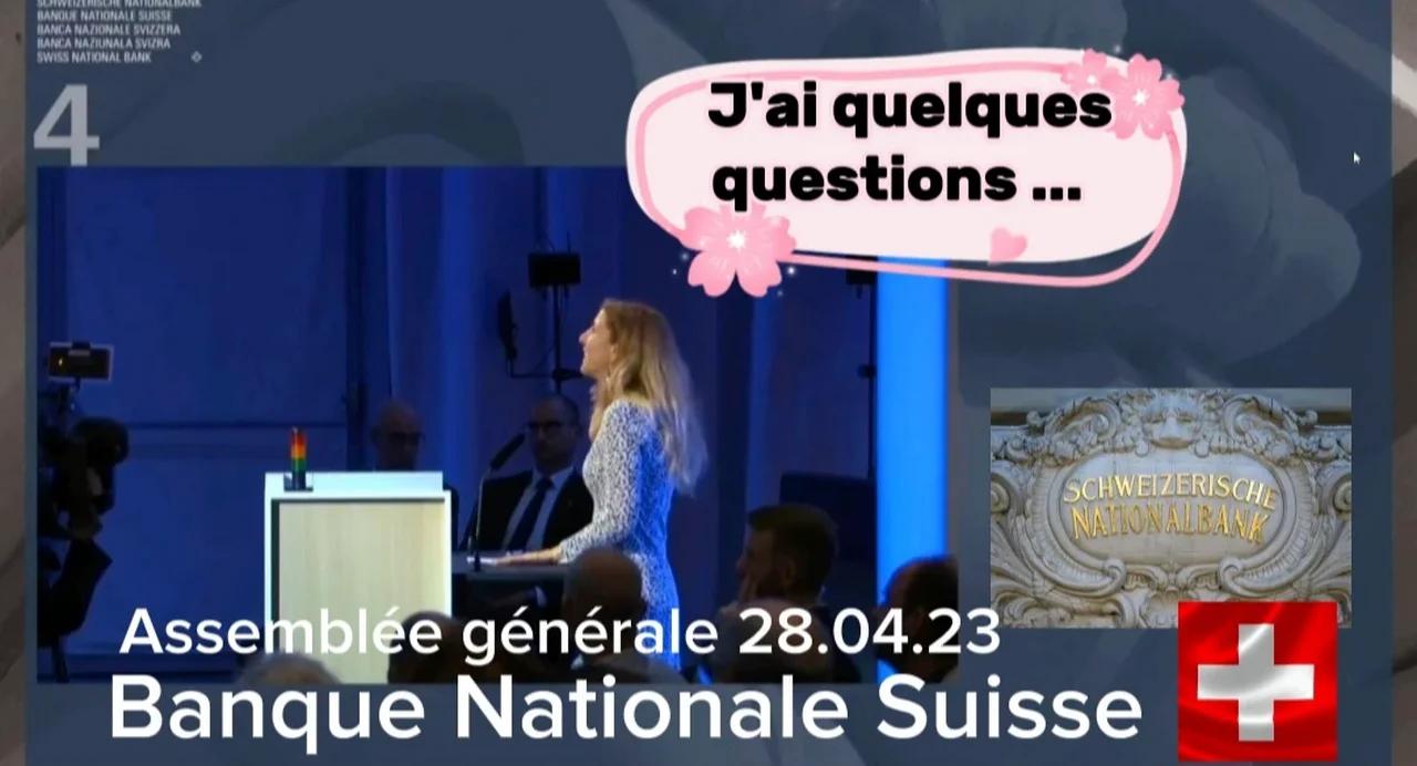 Mes questions à la Banque Nationale Suisse... et les "réponses" du ...