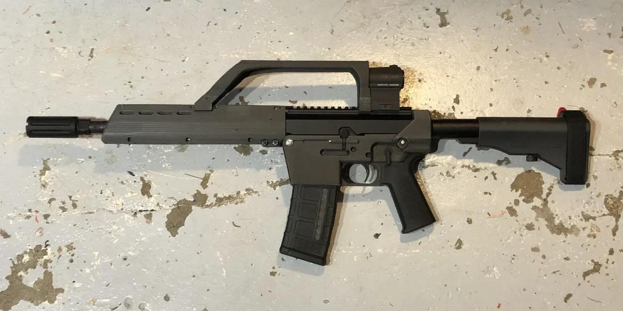 updated g36 style ar15 handguards and carry handle
