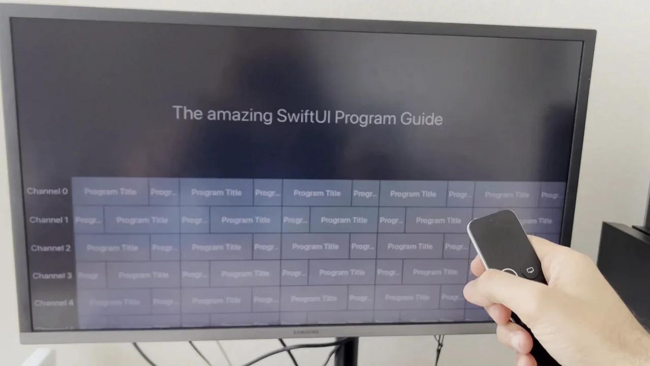 SwiftUI TvGuide for tvOS SwiftUI TvGuide for tvOS