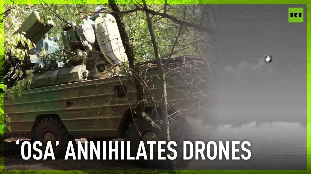 Russia’s ‘Osa’ anti-aircraft missile system takes down Ukrainian drones