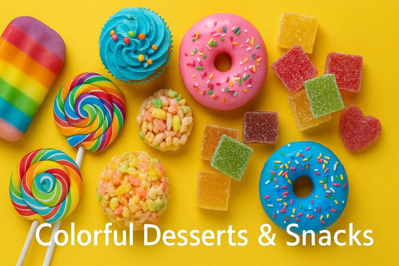 "Colorful Dessert Snack Compilation | Relaxing ASMR Eating Sounds ...