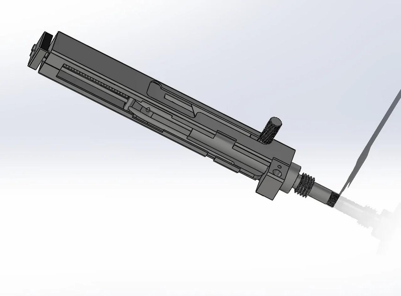 Mac 11 full assembly 9x19 step file for cnc machining