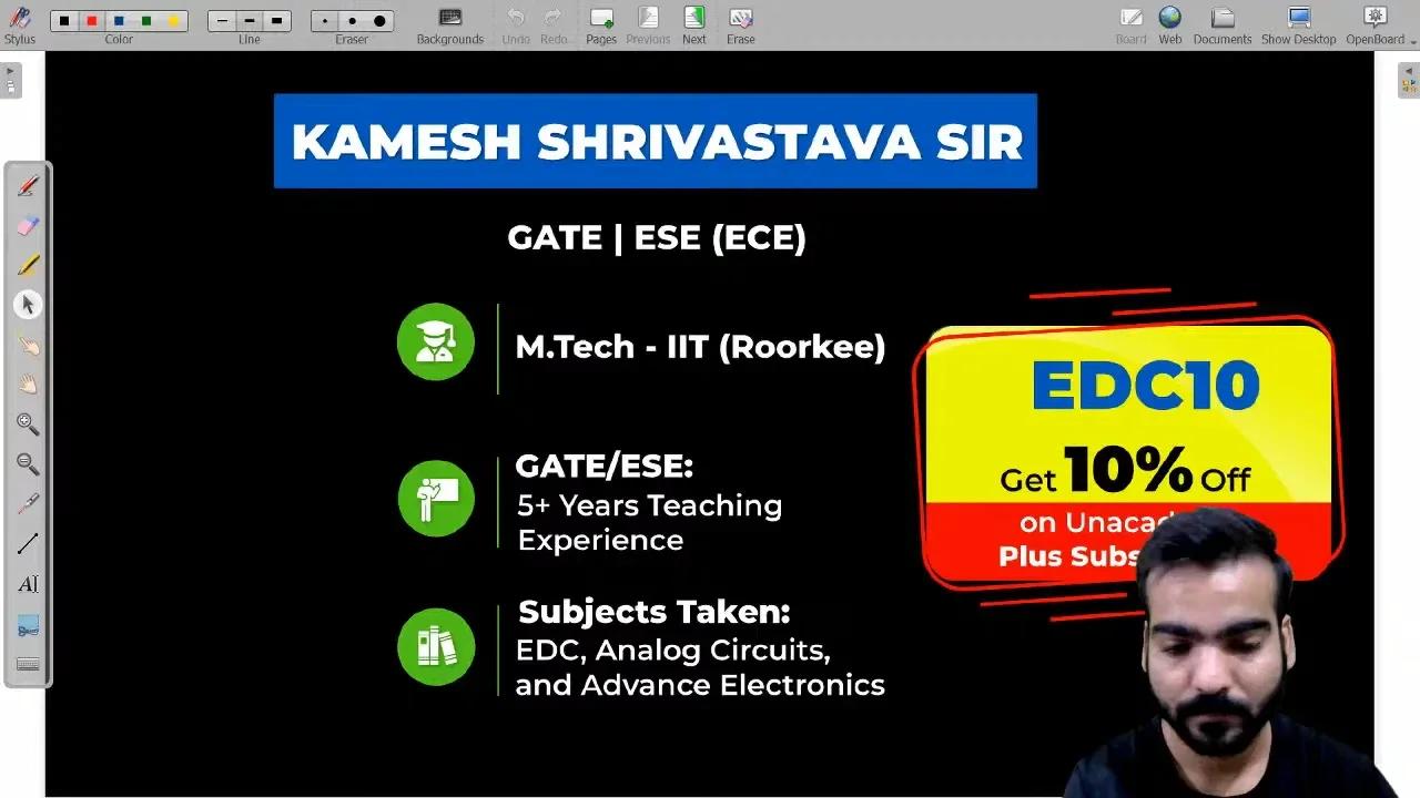 Lecture 29 | EDC by Kamesh Sir