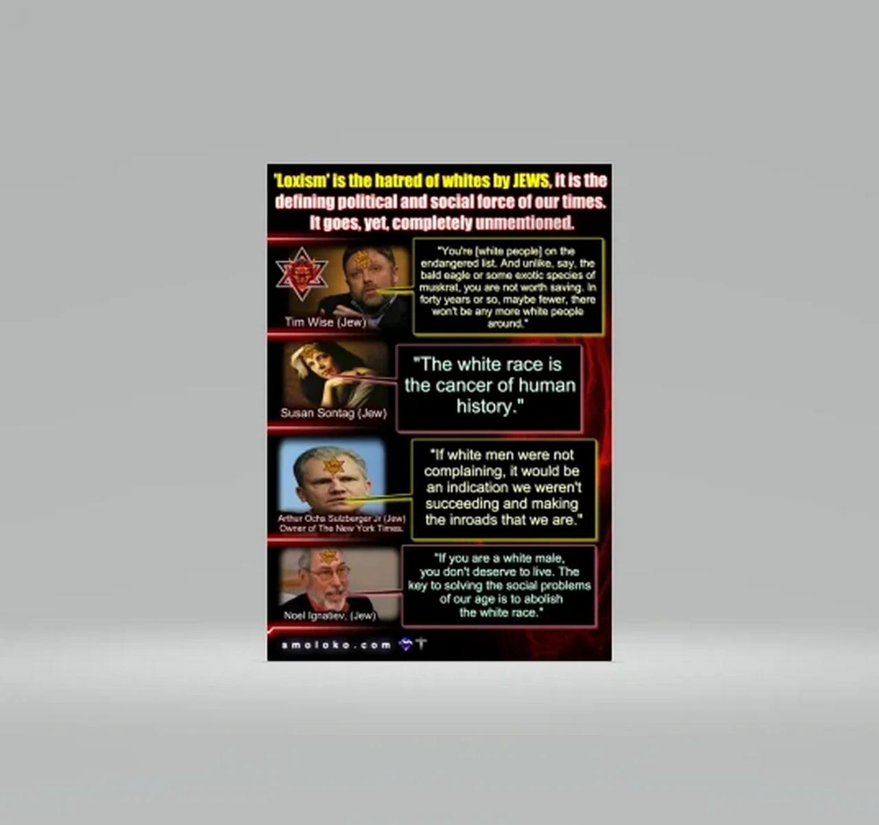 Loxism - Jewish Hatred of Whites