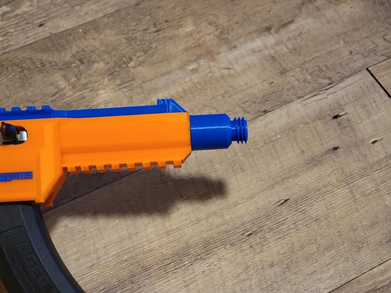 Gnaverblaster burnt bacon thread adapter for Chaszel 5-1/2" barrel