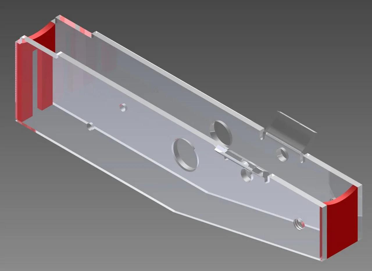 Sten MKII trigger housing front and rear