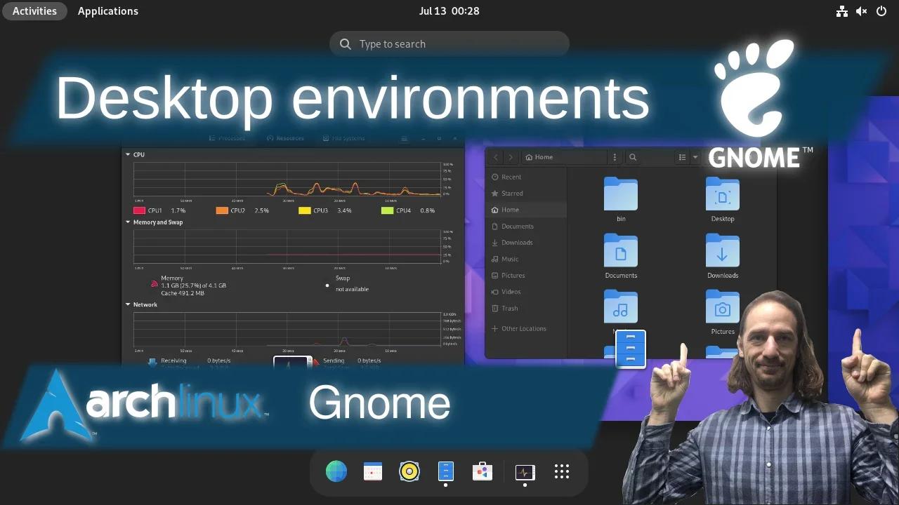 Gnome: Desktop Environments on Arch Linux Ep. 6
