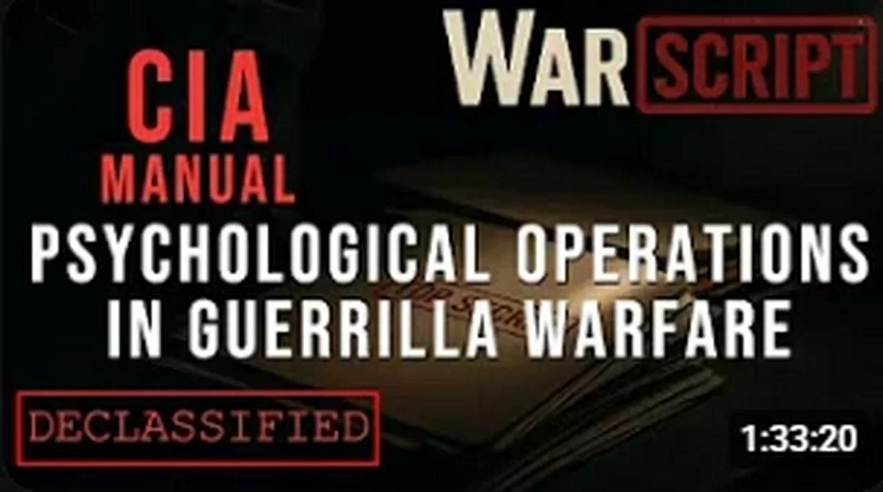 CIA Manual Psychological Operations in Guerrilla Warfare