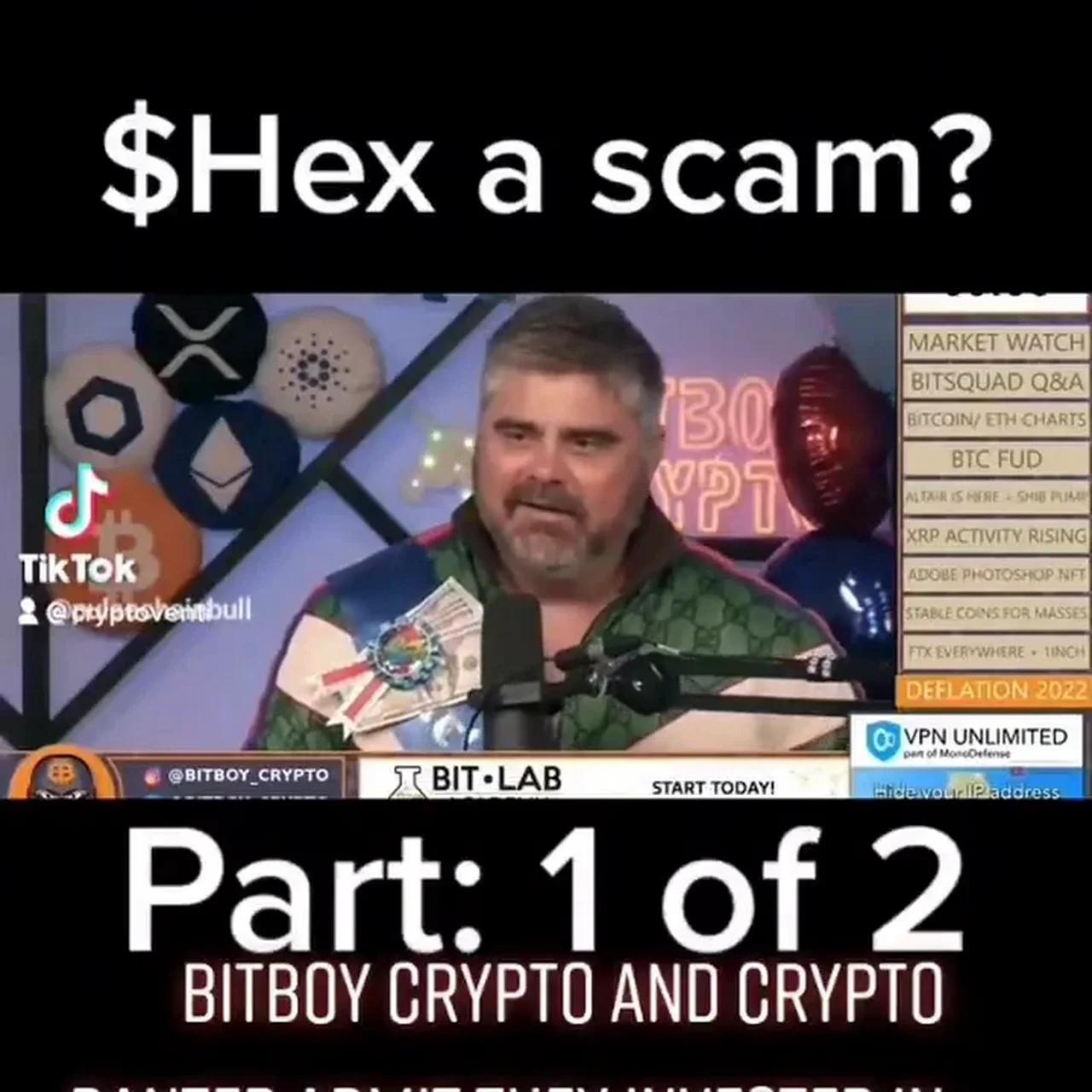 BITBOY Crypto on if Hex is a scam & Pulsechain