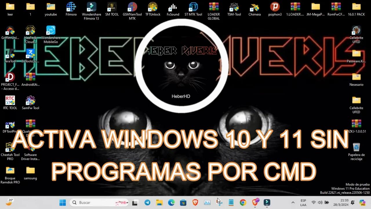 ACTIVA WINDOWS 10 Y 11 SIN PROGRAMAS