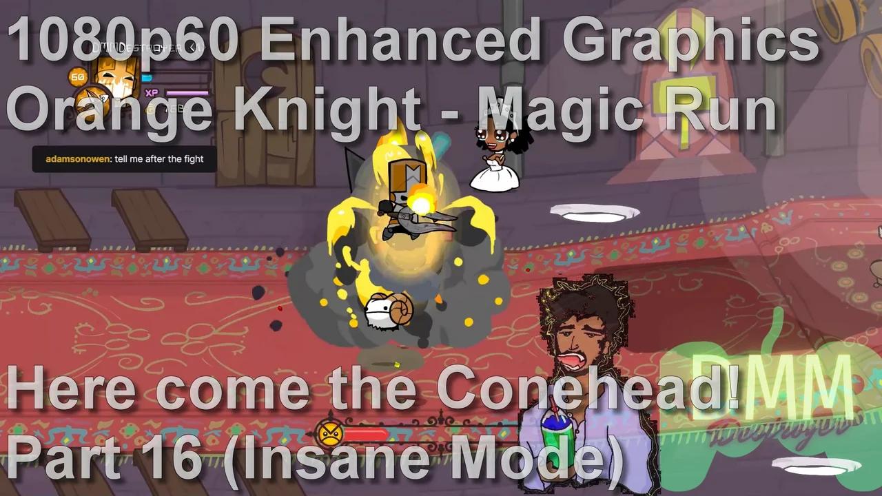 Here comes the Conehead - Castle Crashers Remastered - Orange Knight ...