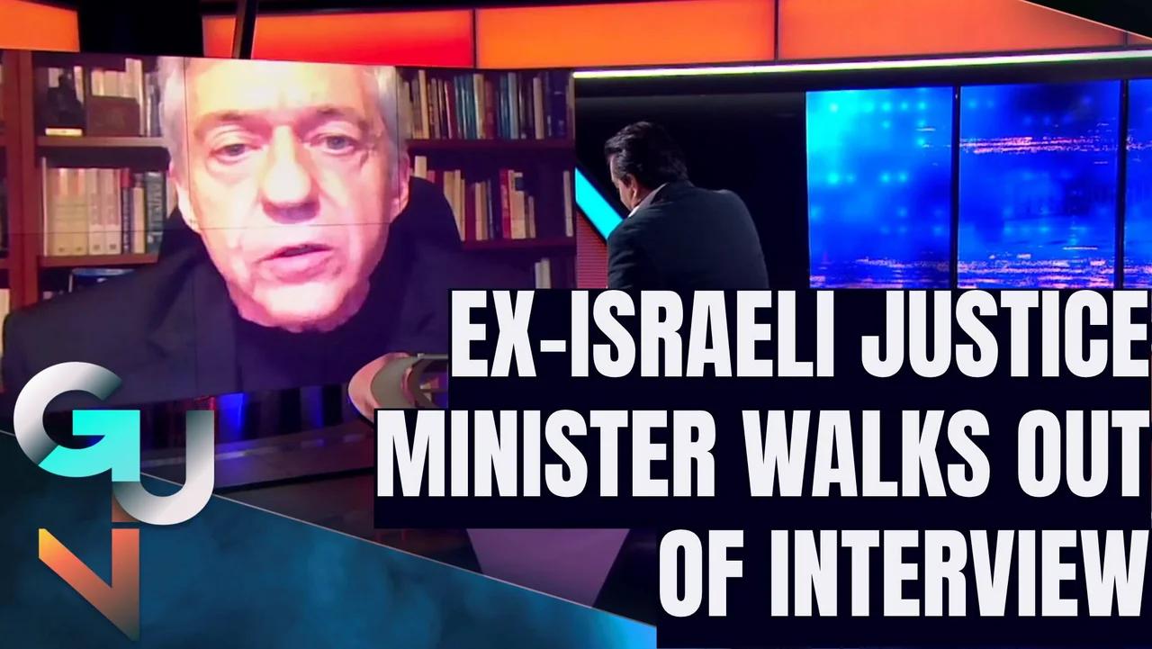 Israel’s Ex-Justice Minister WALKS OUT After Being Challenged on Gaza ...