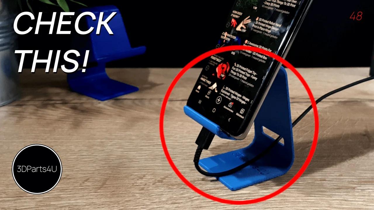 📱 Phone Stand 3D Print - 3D Printed Phone Holder - Phone Stand STL ...