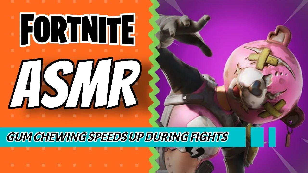 First Time Fortnite ASMR 🐿️ Gum Chewing gets FASTER when Shooting