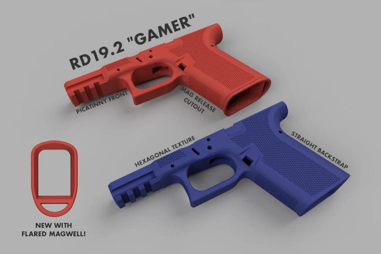 RD19.2 "GAMER" - 3D Printable G19 Frames