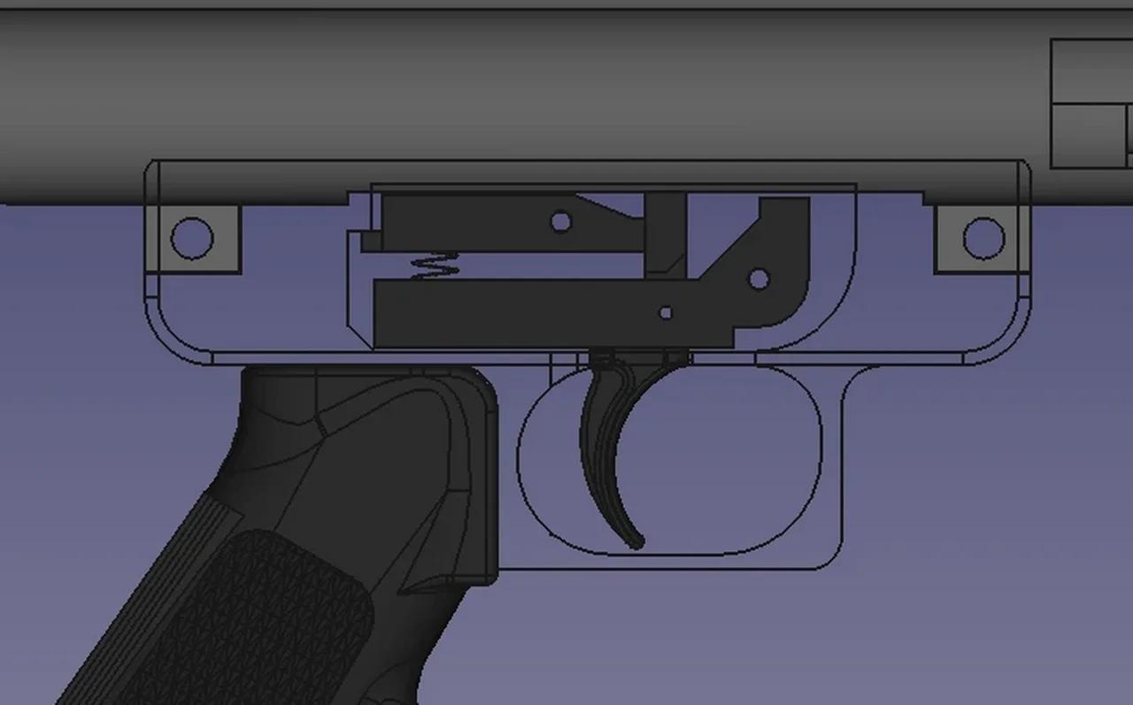 3D Printable Trigger Module for Professor Parabellum's Semi-Auto Closed ...
