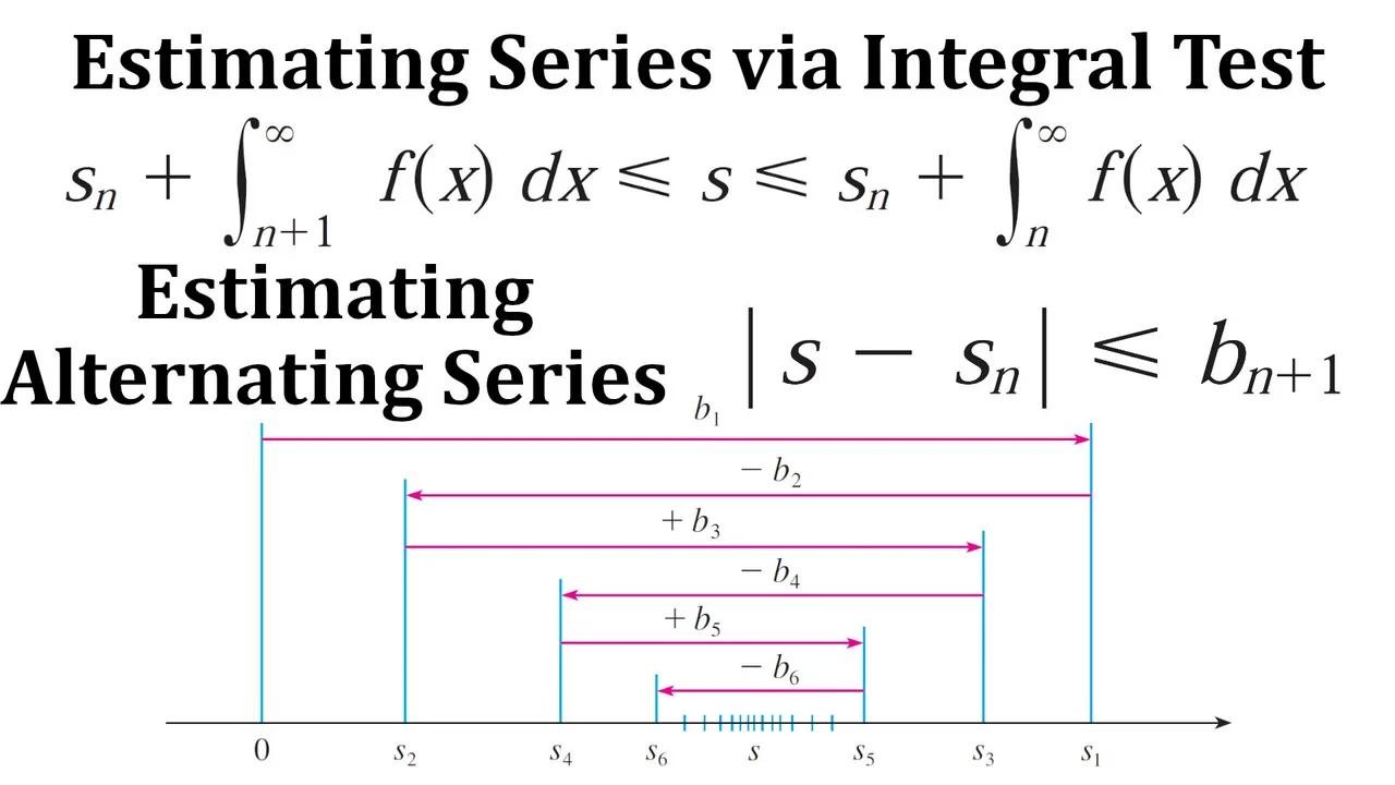 Review Question 7: Estimating Sums for the Integral, Comparison, and ...