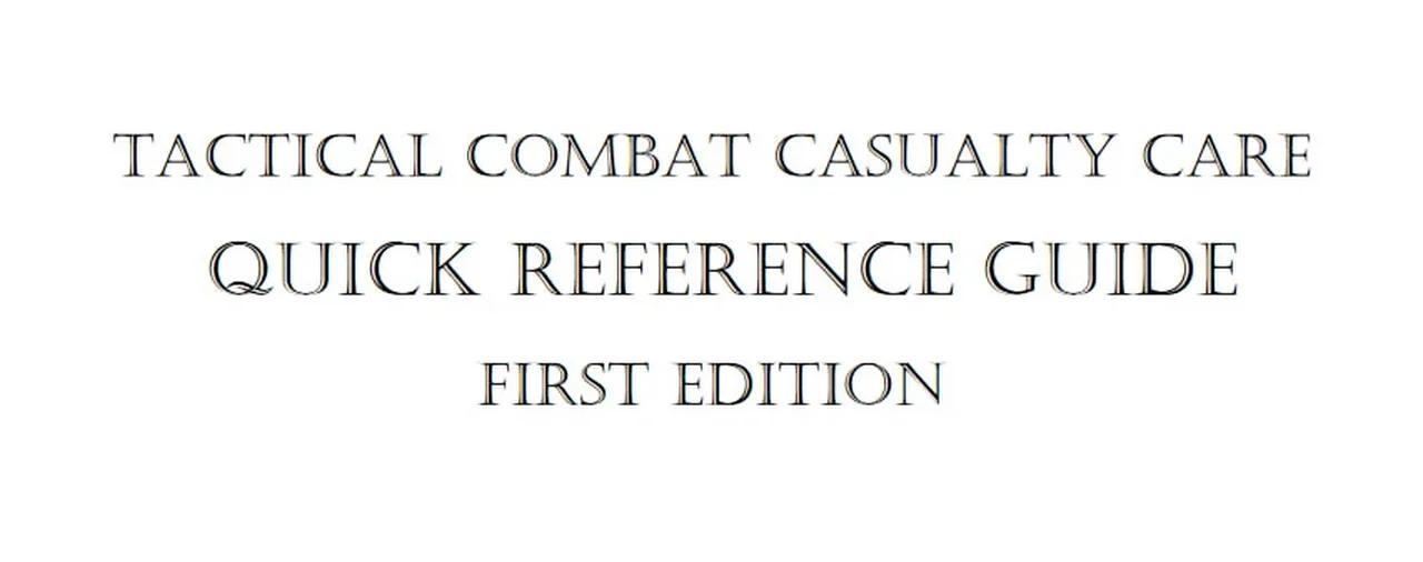 TCCC - Quick Reference Guide [2017]