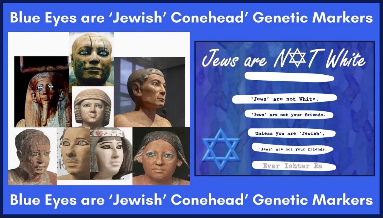 Blonde-haired Blue-Eyes are “Jews”; Blonde-haired Blue-Eyes are not White.