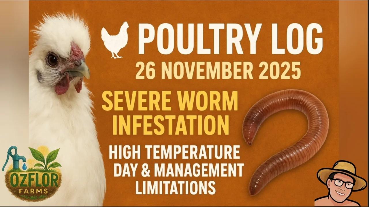 🐔 Poultry Log · 26 November 2025 | Severe Worm Infestation · High ...