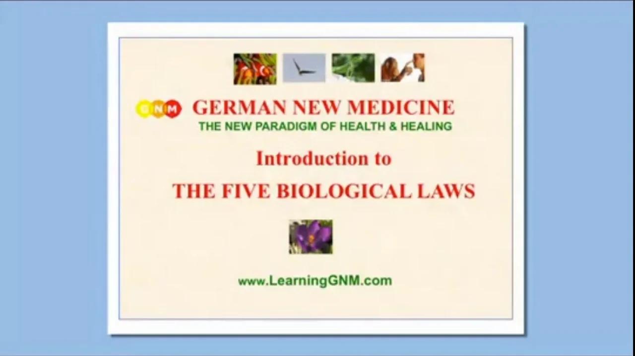 German New Medicine - An Introduction to THE FIVE BIOLOGICAL LAWS