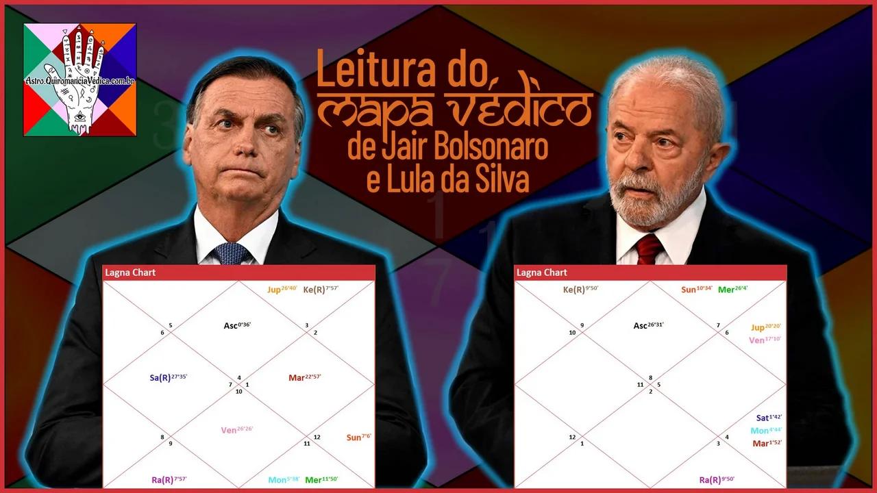 Leitura do Mapa Astral Védico de Bolsonaro e Lula